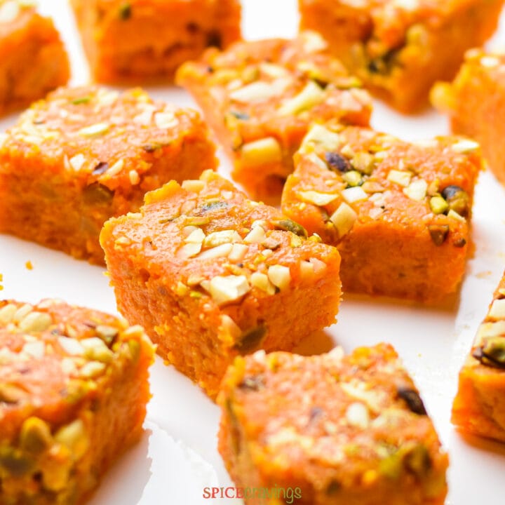 Carrot Burfi – Gajar Burfi (Indian Carrot Fudge) - Spice Cravings