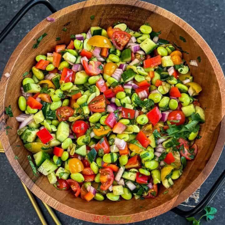 Protein-Packed Edamame Salad Recipe (20 Minutes) - Spice Cravings